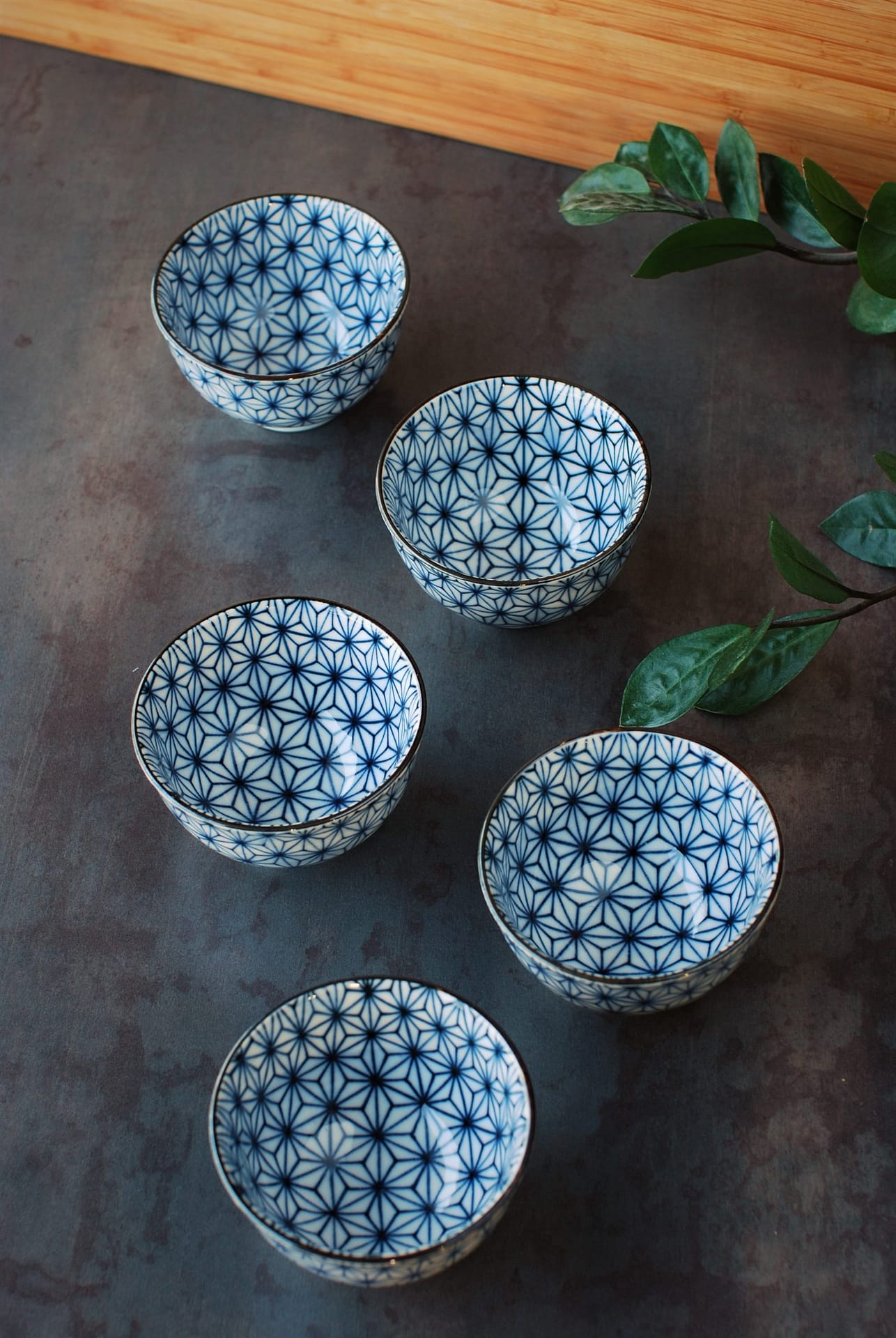 Teekuppisetti Takane Asanoha 5 kpl – Nippon Aino's Store